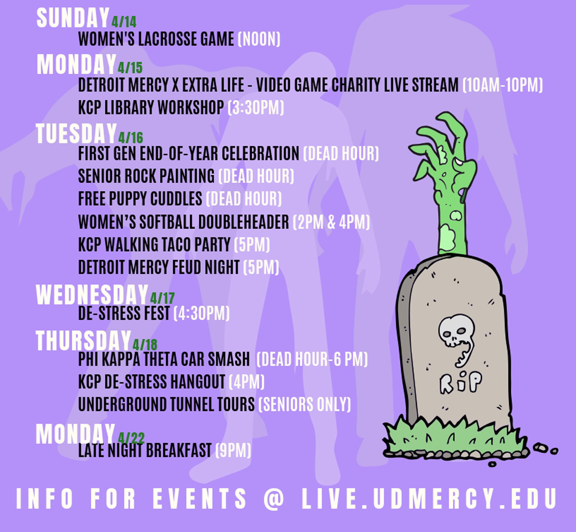 Dead Week Comes Alive – Detroit Mercy Campus Connection