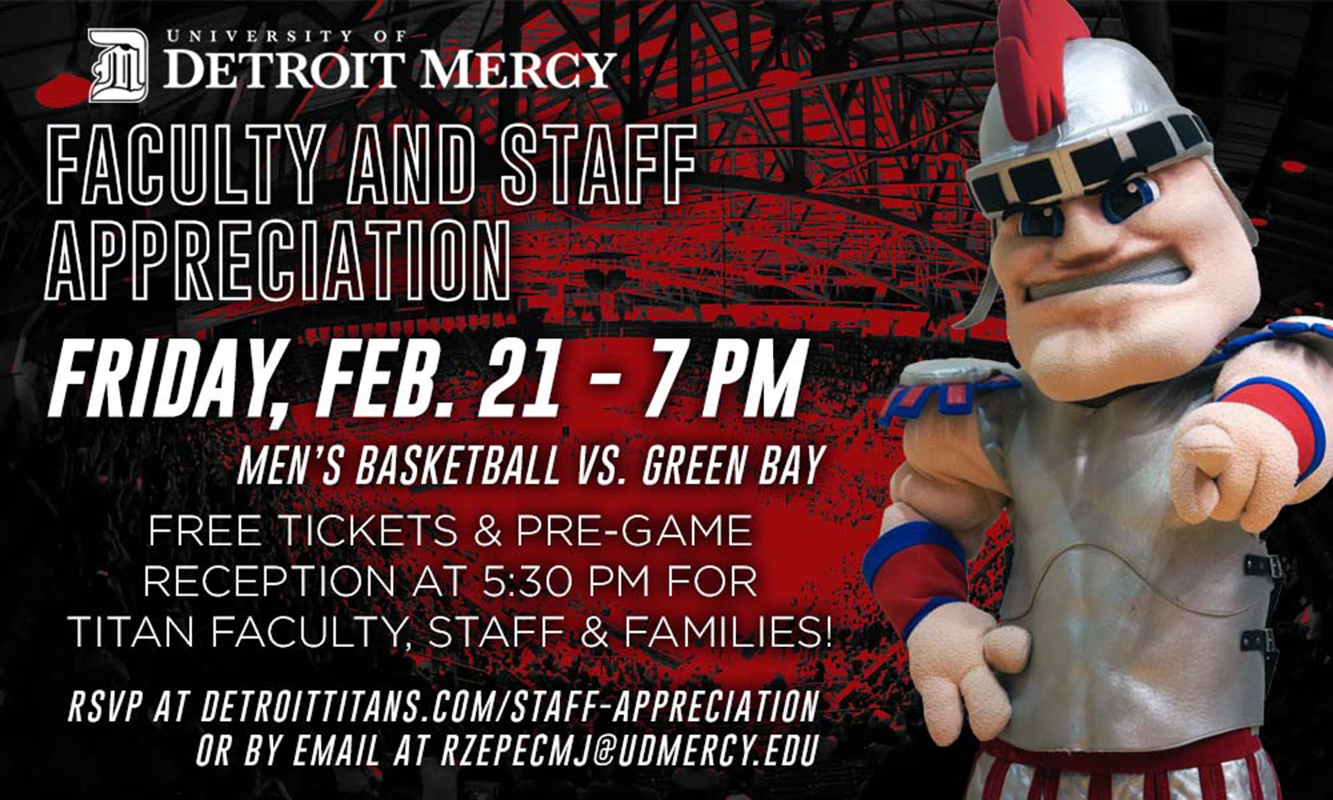 Employee Appreciation Night at Calihan Hall, Feb. 21 – Detroit Mercy ...