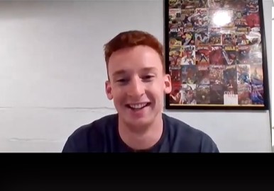 Detroit Mercy Alum, Garret Weaver brief Interview just before starting ...