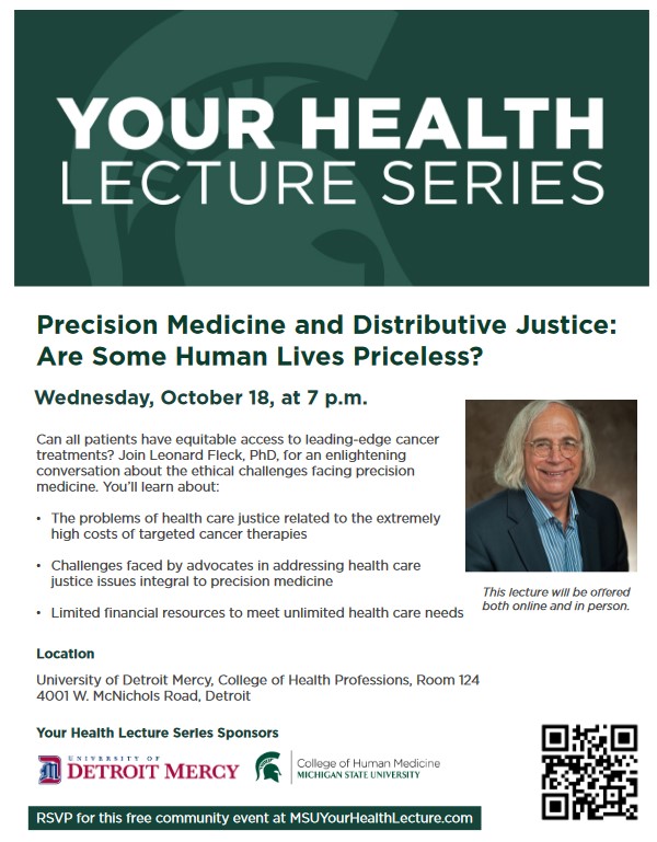 Join Dr. Fleck in a conversation about Precision Medicine and ...